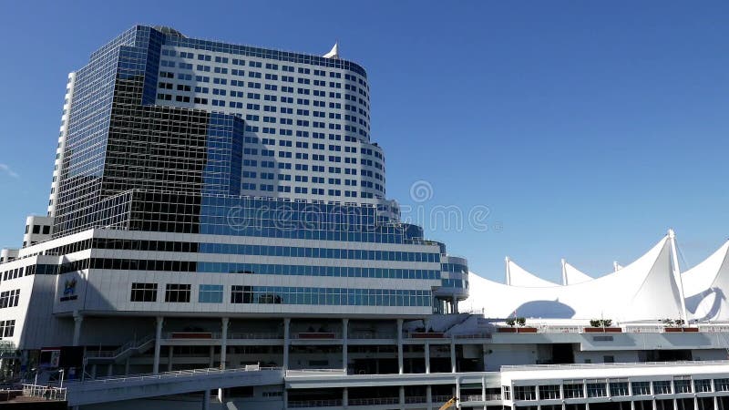 Canada Place and Commercial Buildings in Downtown Vancouver Port and ...