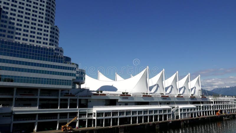 Canada Place and Commercial Buildings in Downtown Vancouver Port and ...