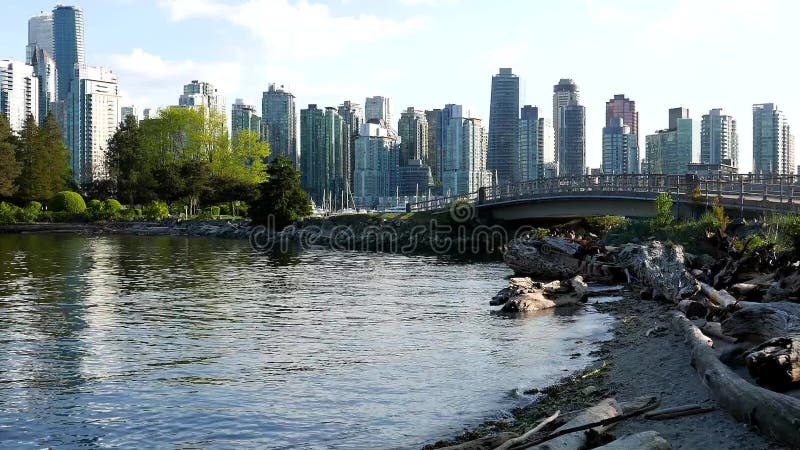 One Side View of the Vancouver Stock Video - Video of shape, city: 72383789