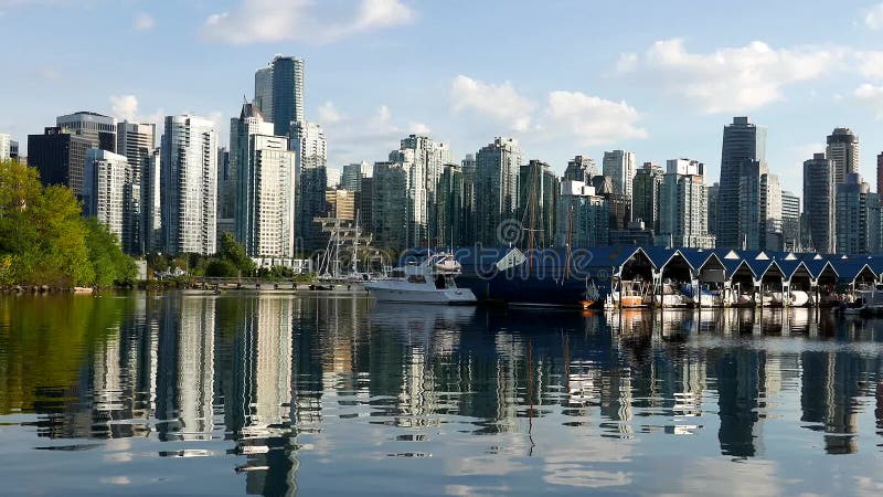 One Side View of the Vancouver Stock Footage - Video of park ...