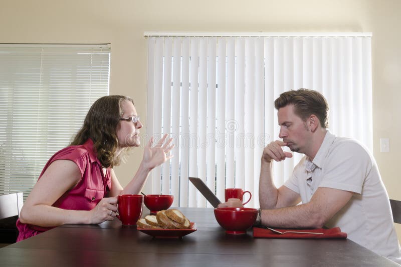 One-sided conversation stock image. Image of communicate - 25894795