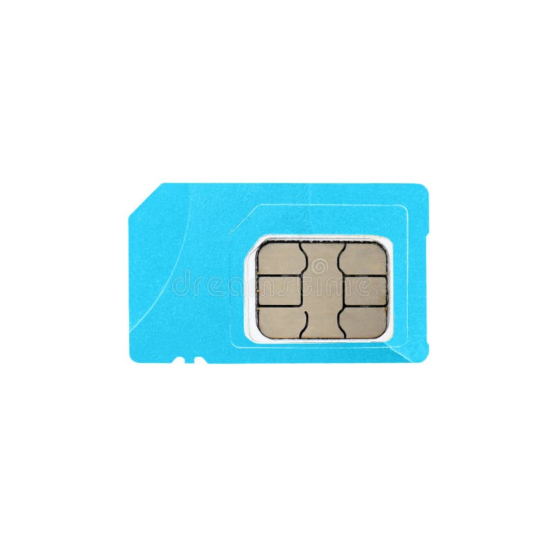 One Sim Card Isolated White Top View Stock Photos - Free & Royalty-Free ...