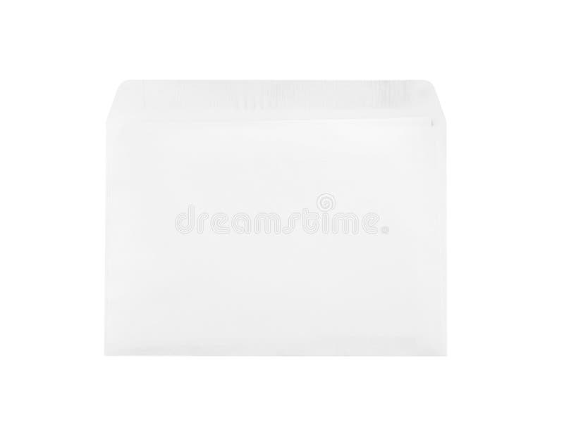 One Simple Paper Envelope Isolated on White Stock Image - Image of ...