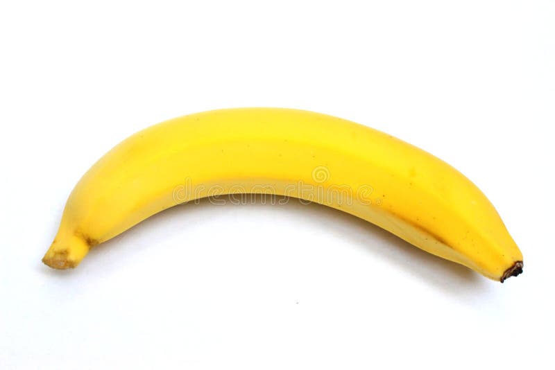 One Single Banana with Close Up Back View Stock Photo - Image of smell ...