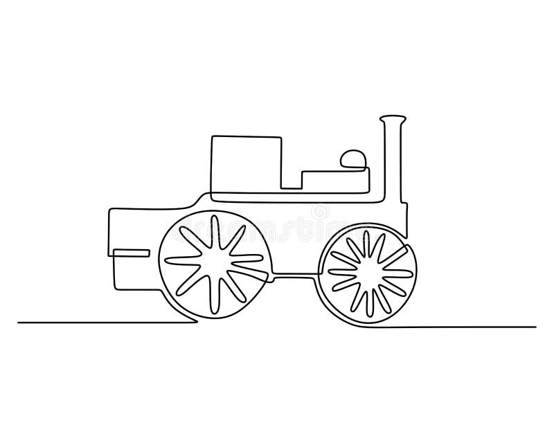 Continuous Line Drawing Train Station Stock Illustrations – 29 ...