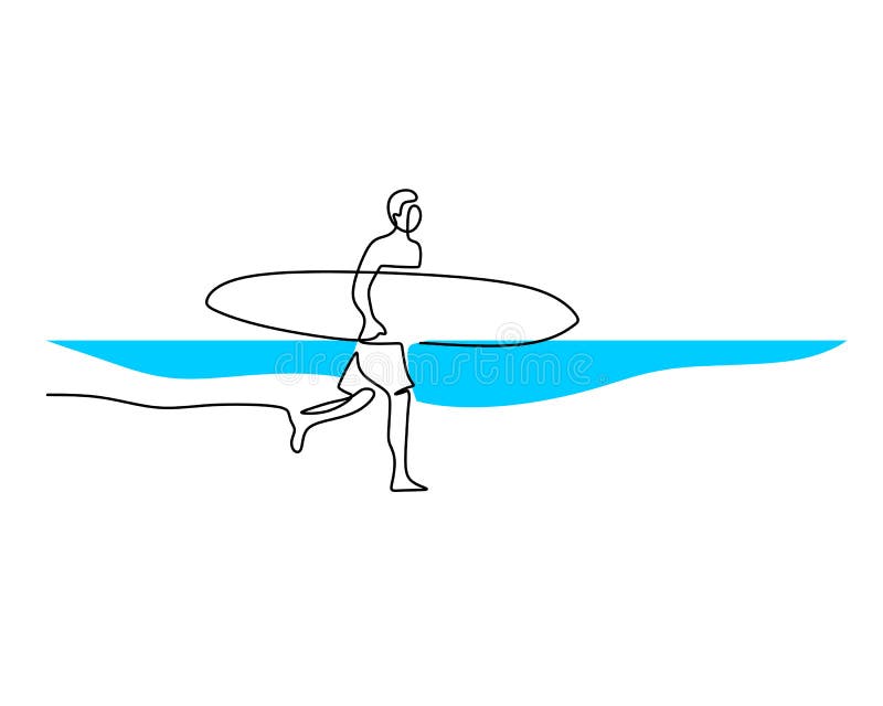 Boy Surfing Line Drawing Stock Illustrations – 106 Boy Surfing Line ...