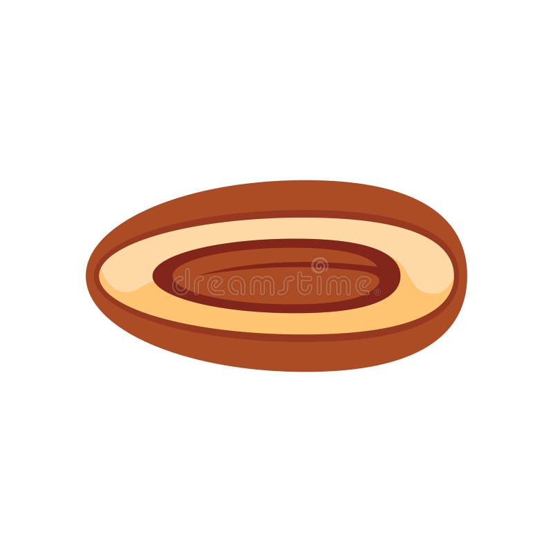 One Single Date Fruit Cut in Half Showing the Seed Inside Stock ...