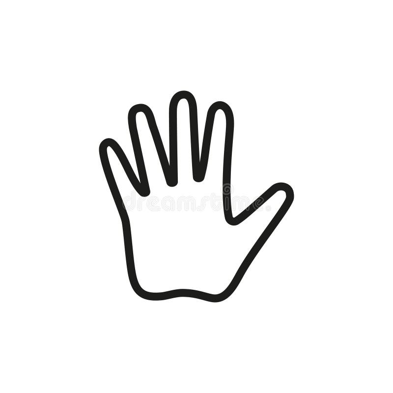Empty Open Hand Outline Stock Illustrations – 1,783 Empty Open Hand ...