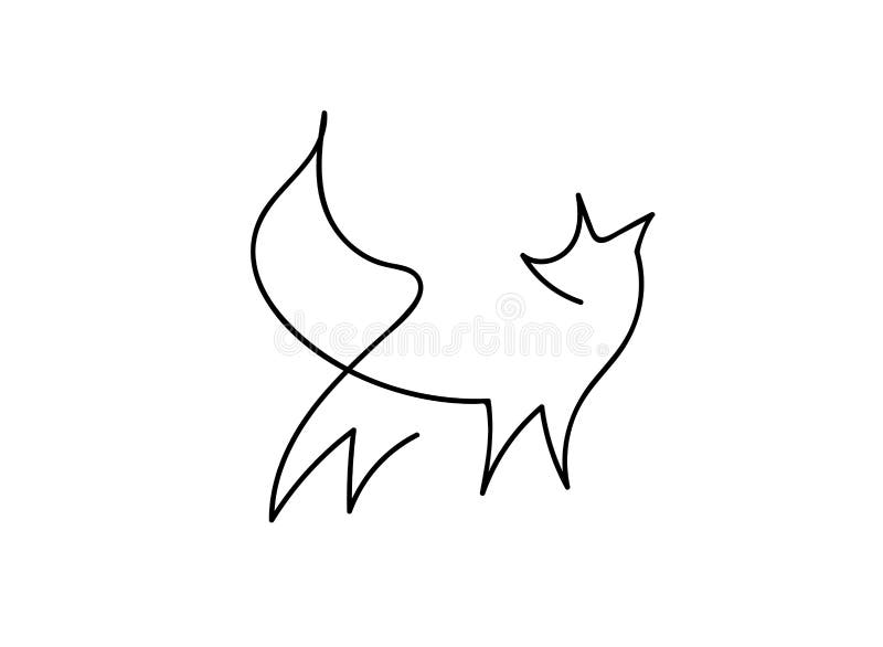 One Single Line Drawing of Cute Fox Company Logo Identity. City Zoo ... One Single Line Drawing of Cute Fox Company Logo Identity. City Zoo ...