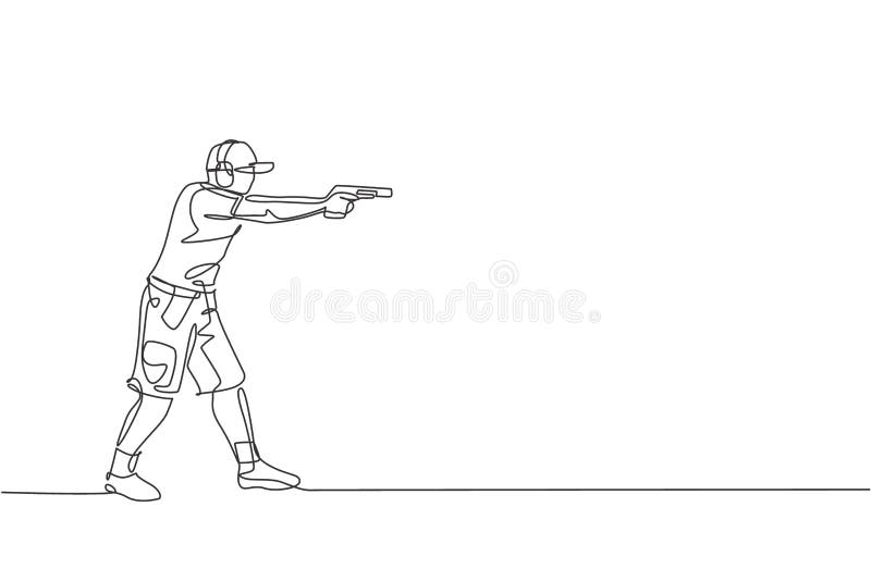 Target One Line Drawing Stock Illustrations – 747 Target One Line ...
