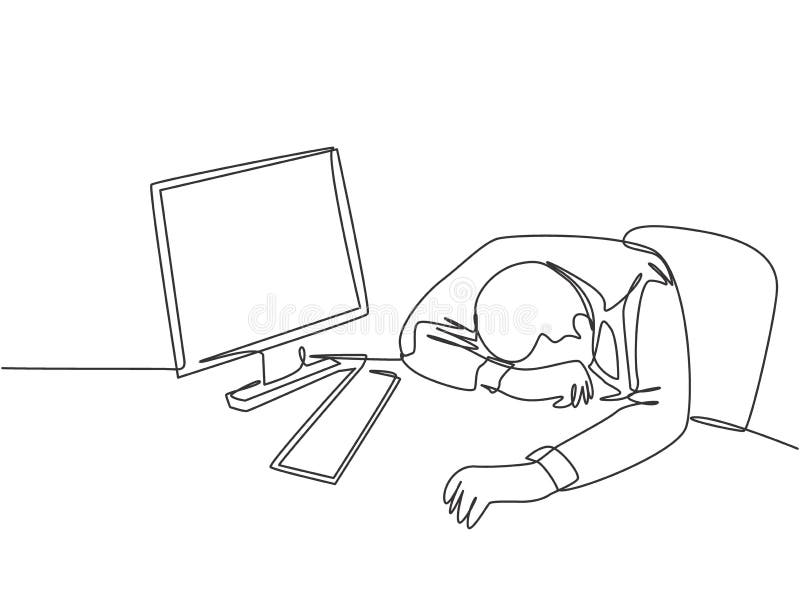 Tired Line Drawing Vector Stock Illustrations – 1,510 Tired Line ...