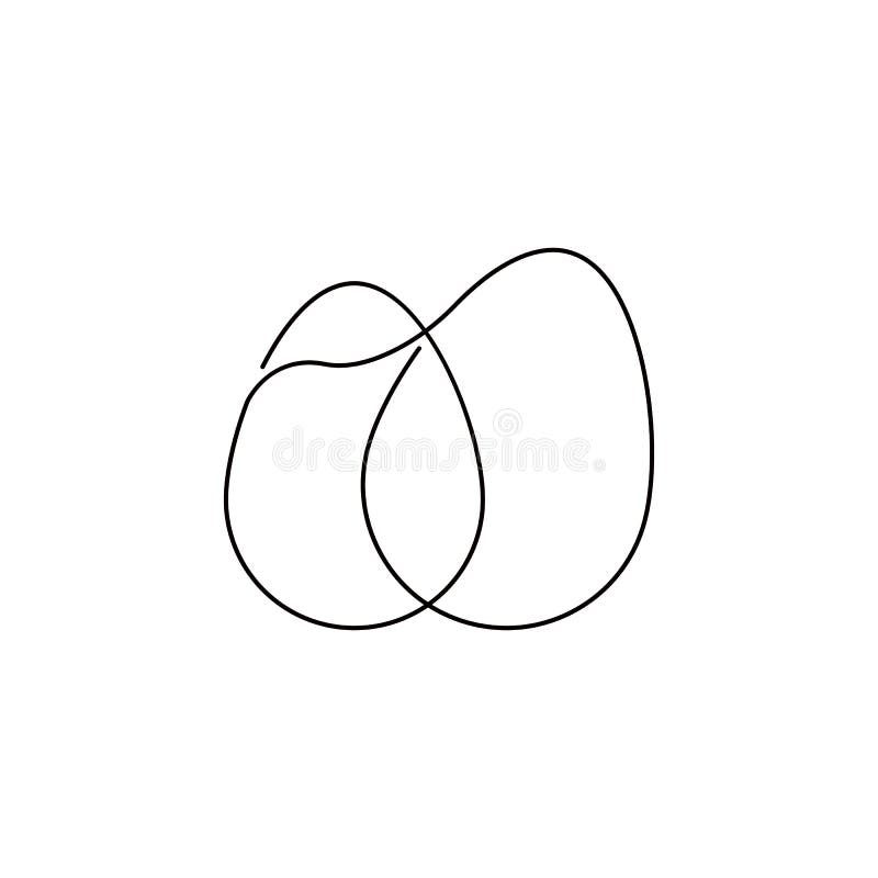 One Line Drawing Eggs Stock Illustrations – 310 One Line Drawing Eggs ...