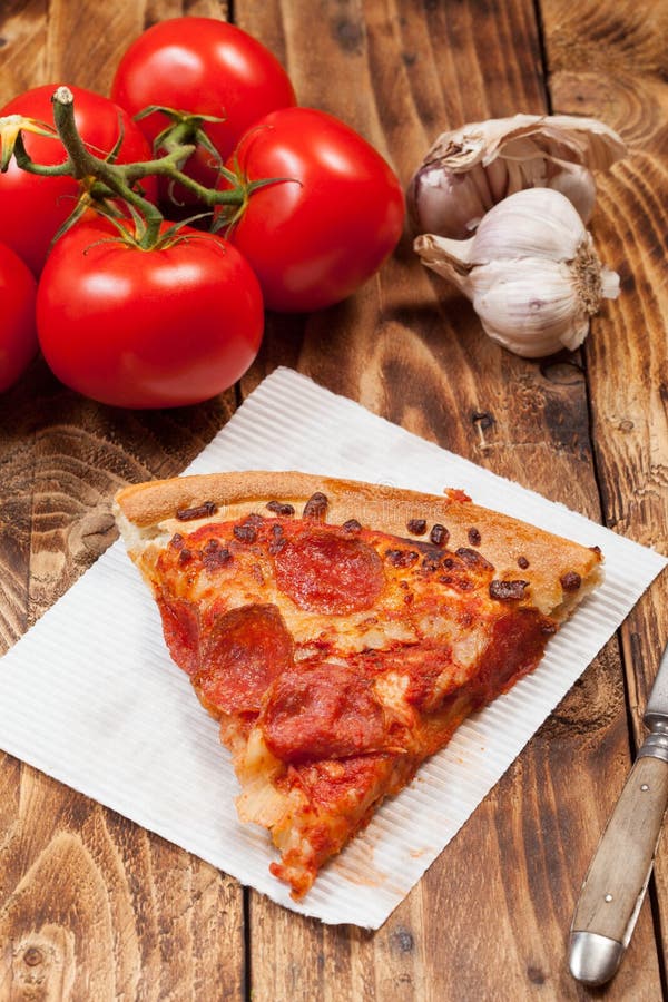 One slice of pizza. stock image. Image of cooking, lunch - 42038253