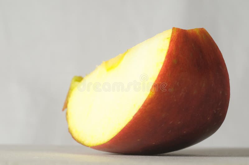 One Slice of Red Apple stock image. Image of ripe, shiny - 152279585