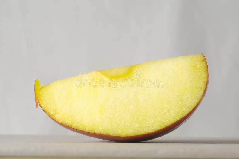 One Slice of Red Apple stock image. Image of shiny, organic - 44149865