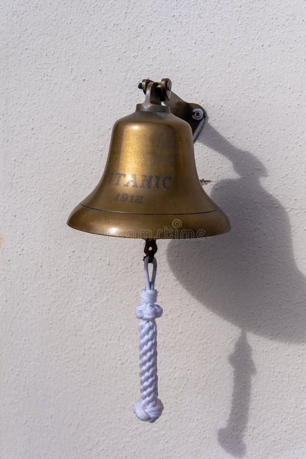 One Small Bell with the Inscription Titanic and the Date 1912. Brass ...