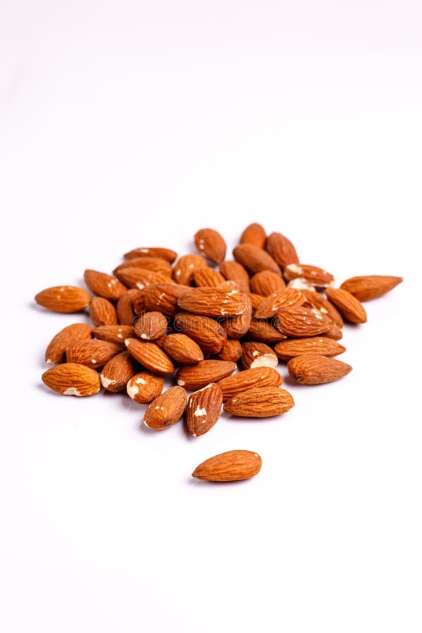 One Small Handful of Almonds Stock Image - Image of objects ...