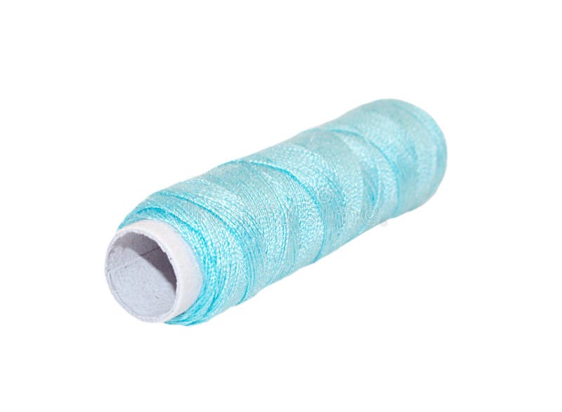 Thread Isolated on White Background Stock Image - Image of coil, reel ...