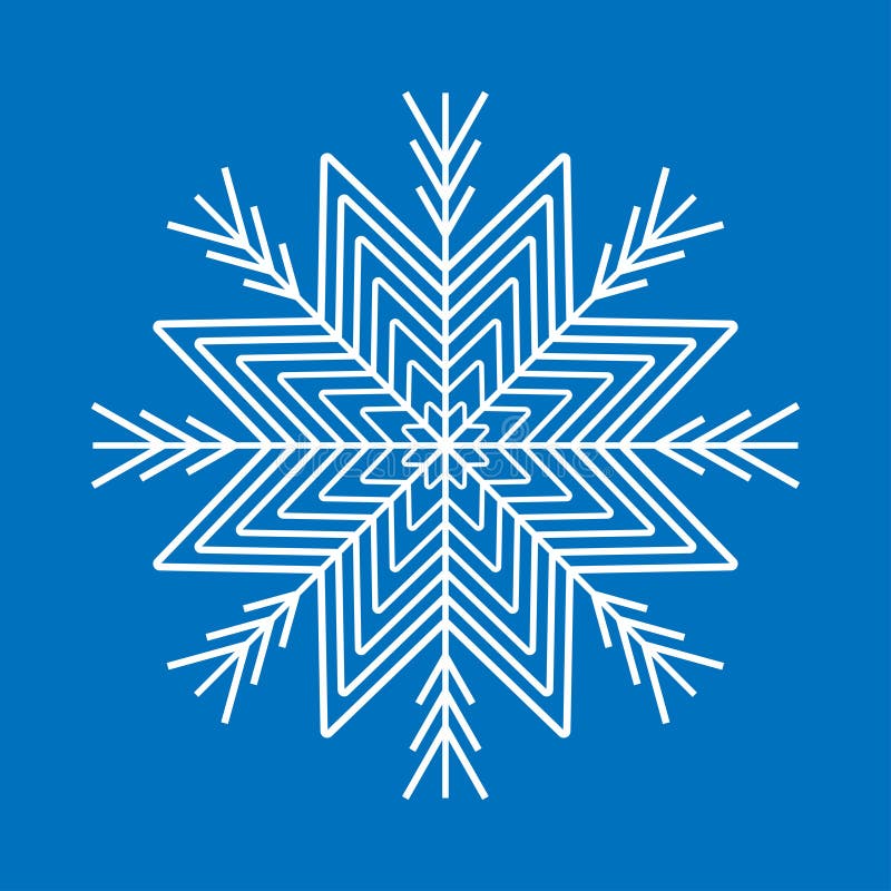 One snowflake stock illustration. Illustration of beauty - 106597511