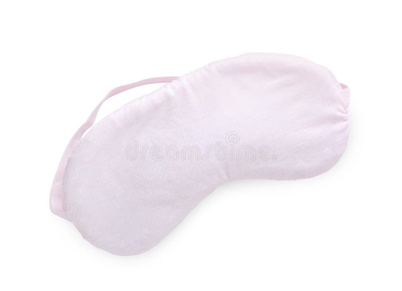 One Soft Sleep Mask Isolated on White Stock Image - Image of calm ...