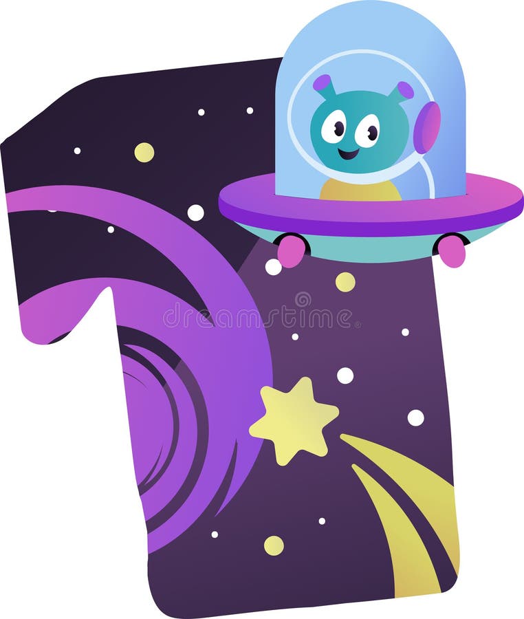 One Space Number stock vector. Illustration of type - 353255141