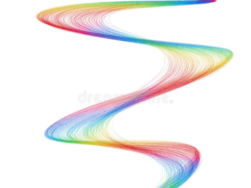 One spectrum color wave stock illustration. Illustration of creative ...