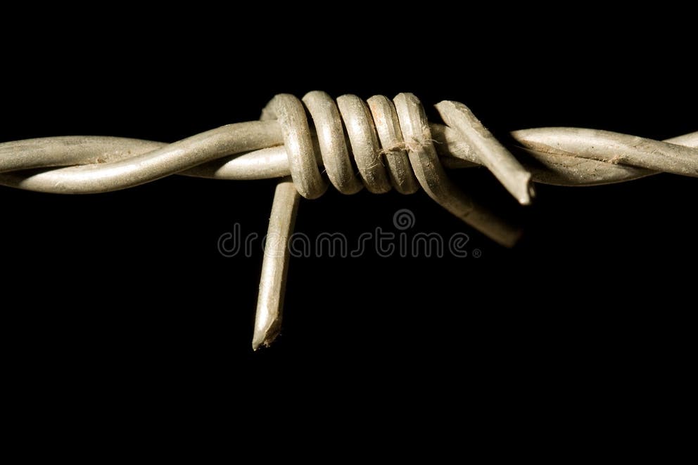 One spike stock photo. Image of barb, steel, border, barrier - 9851970