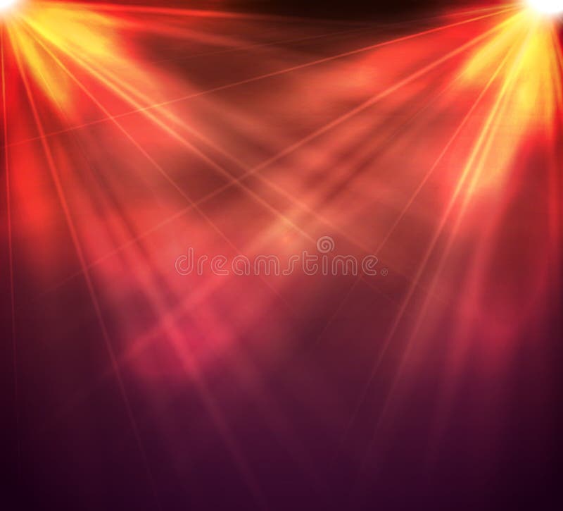 One Spotlight on Stage with Rays and Light. Stock Vector - Illustration ...