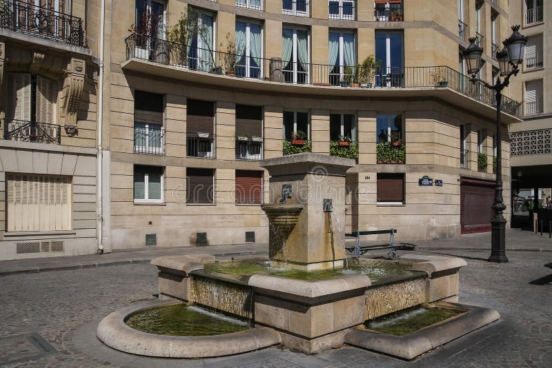 One the Squares in Paris, France Stock Image - Image of district ...