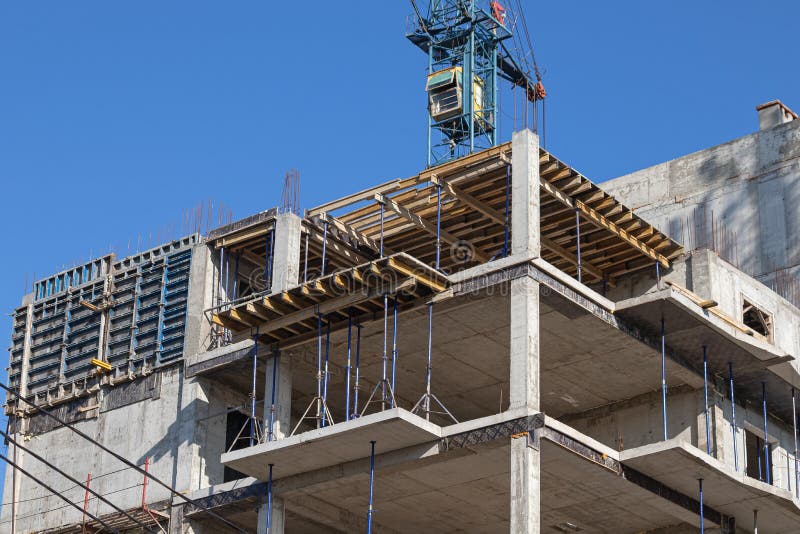One of the Stages in the Construction of a Multi-Storey Building ...