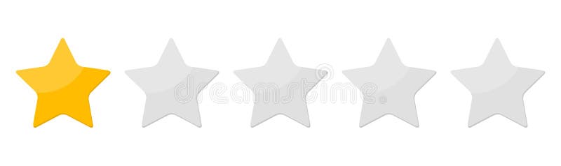 One Gold Star Ranking Stock Illustrations – 310 One Gold Star Ranking ...