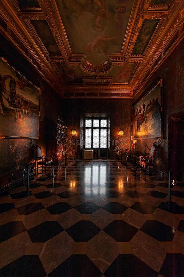 One of the Rooms in the Wawel Castle in Krakow Poland Editorial ...