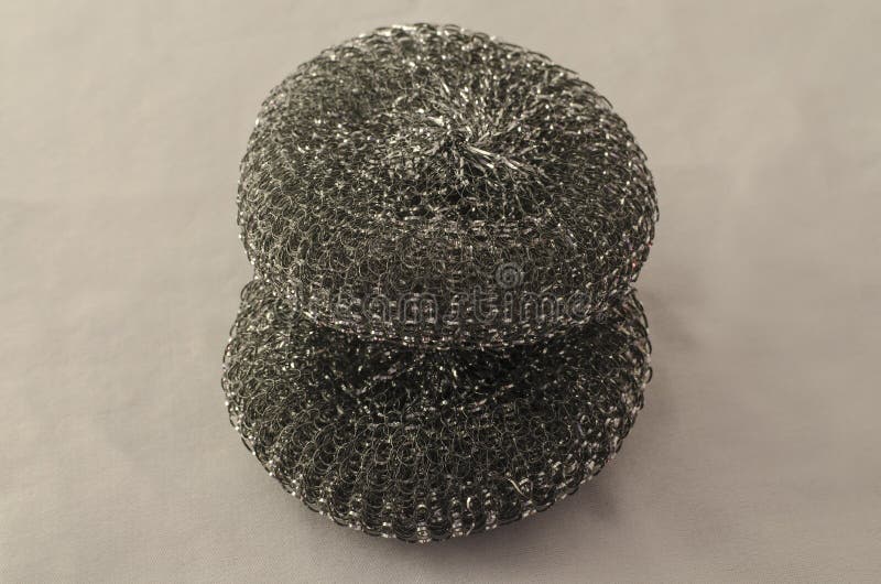 One Steel Wool Sponge on Top of Another Stock Photo - Image of abrasive ...
