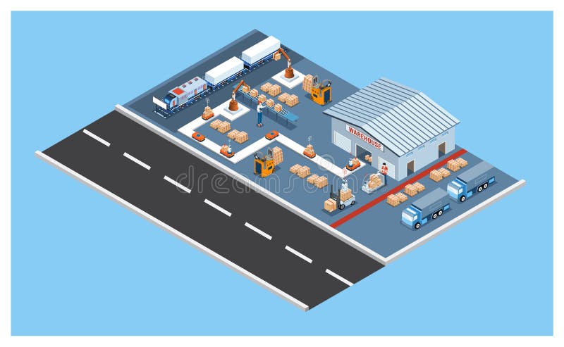 Warehouse Automation Stock Illustrations – 12,633 Warehouse Automation ...