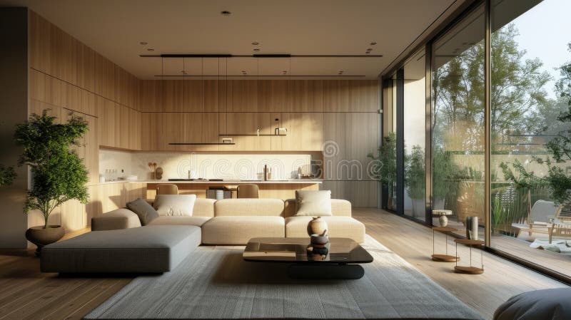 A One-storey Clapboard House Project in a Realistic Format, Bathed in ...