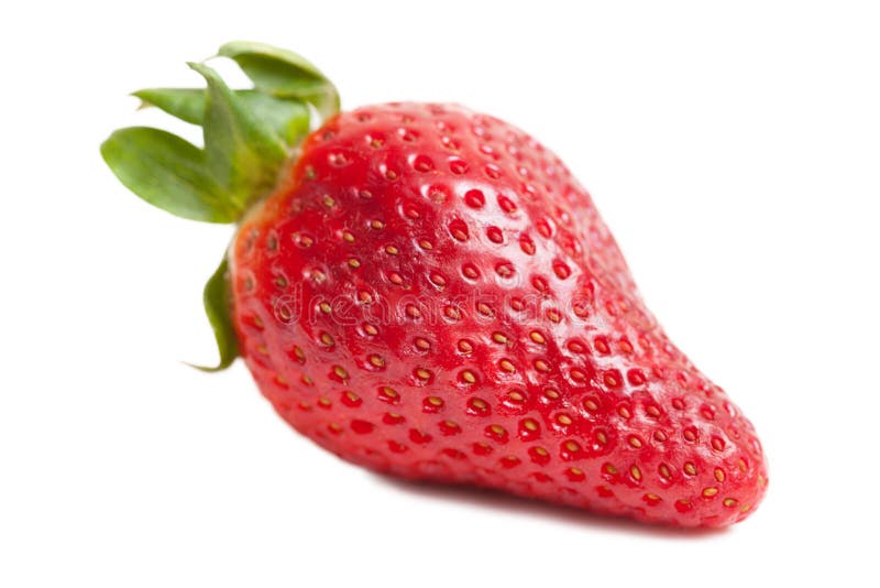 One strawberry. stock photo. Image of diet, shiny, ripe - 29519946