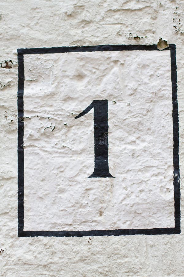 One - street number stock image. Image of close, street - 80027261