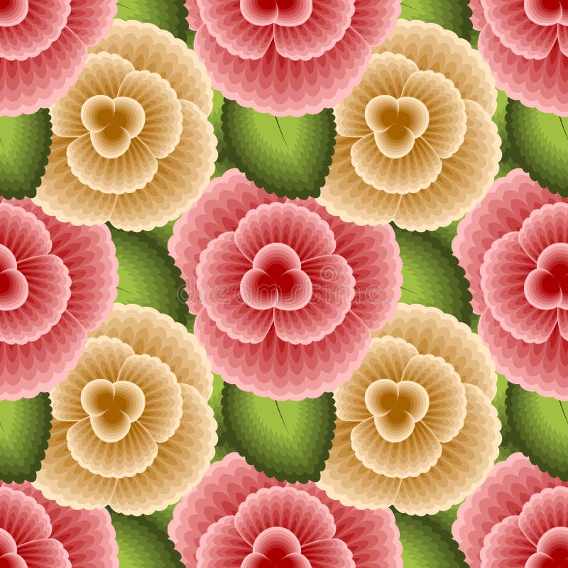 One Stroke Seamless Pattern Stock Vector - Illustration of floral ...