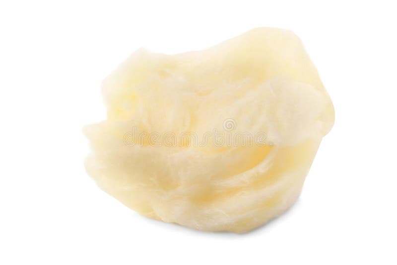 One Sweet Cotton Candy Isolated on White Stock Photo - Image of natural ...