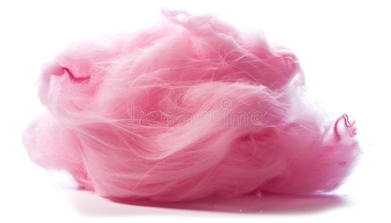 One Sweet Cotton Candy Isolated on White Stock Photo - Image of ...