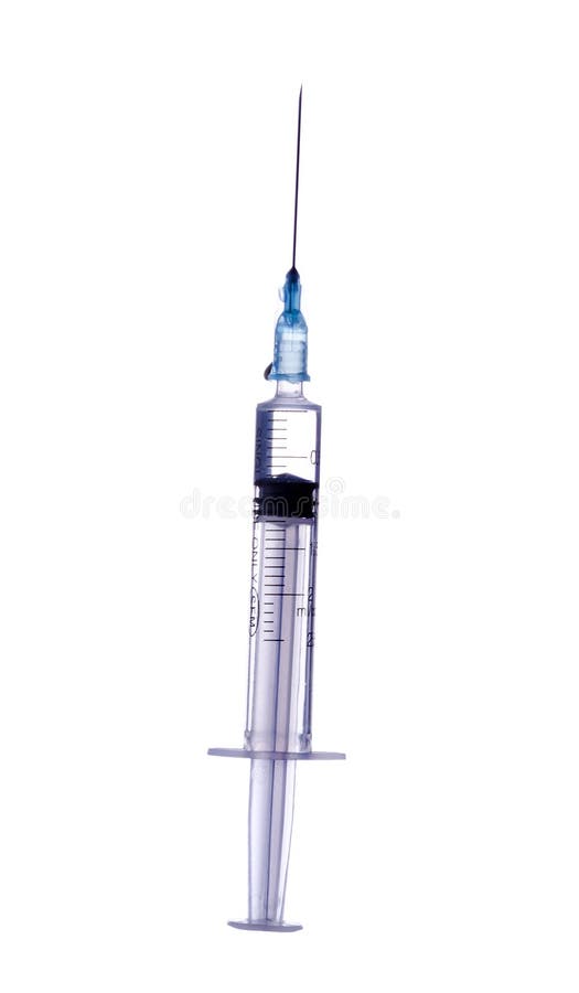 One syringe with needle stock image. Image of white, closeup - 30433429