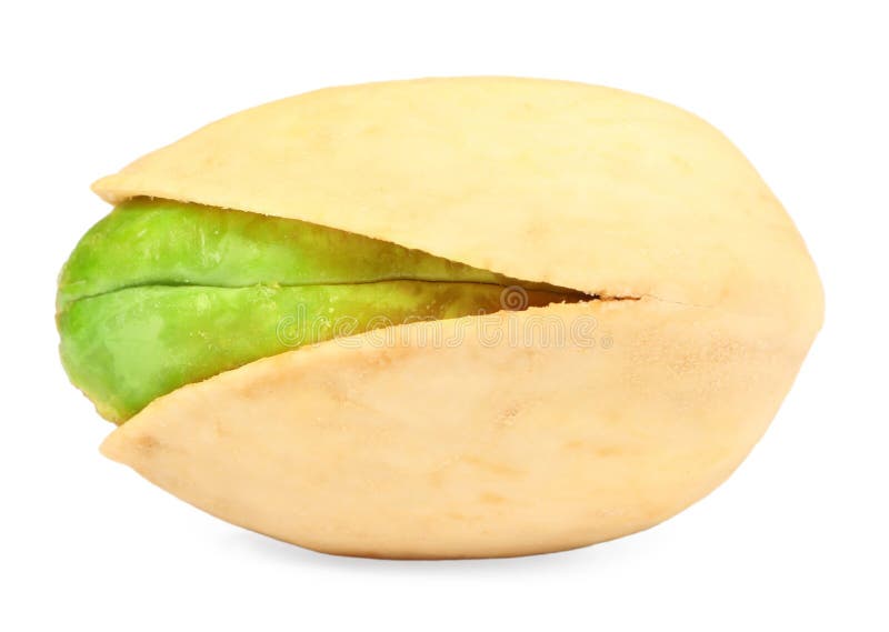 One Tasty Pistachio Nut Isolated on White Stock Photo - Image of dried ...