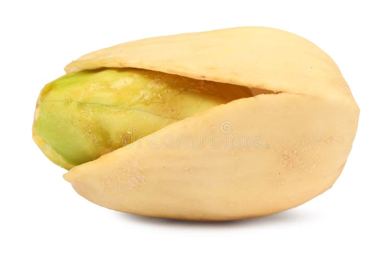 One Tasty Pistachio Nut Isolated on White Stock Image - Image of shell ...
