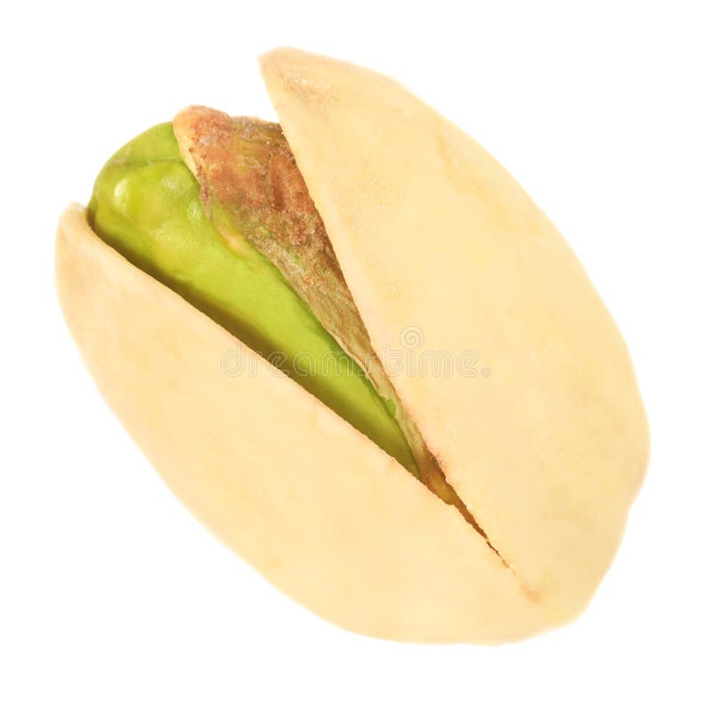 One Tasty Pistachio Nut Isolated on White Stock Photo - Image of ...