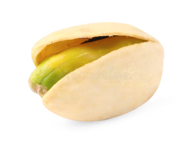 One Tasty Pistachio Nut Isolated on White Stock Photo - Image of ...