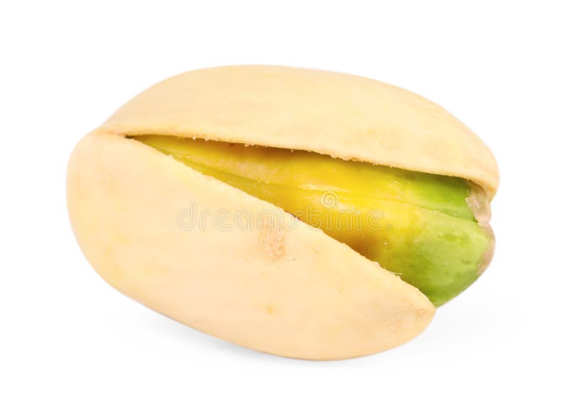 One Tasty Pistachio Nut Isolated on White Stock Photo - Image of ...