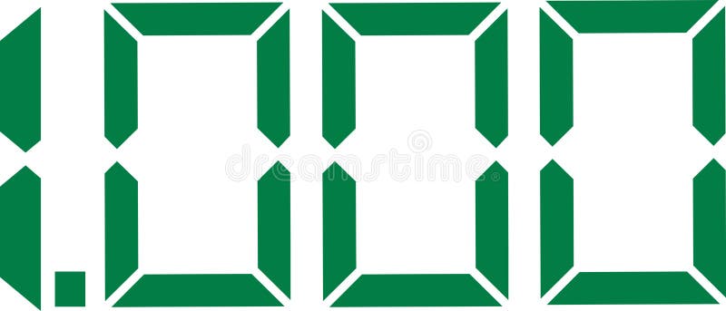 Number 1000 Icon Design on White Background Stock Vector - Illustration ...