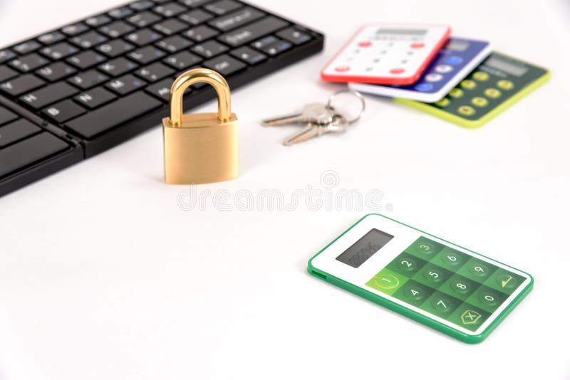 One Time Password Card. stock photo. Image of path, security - 59830184