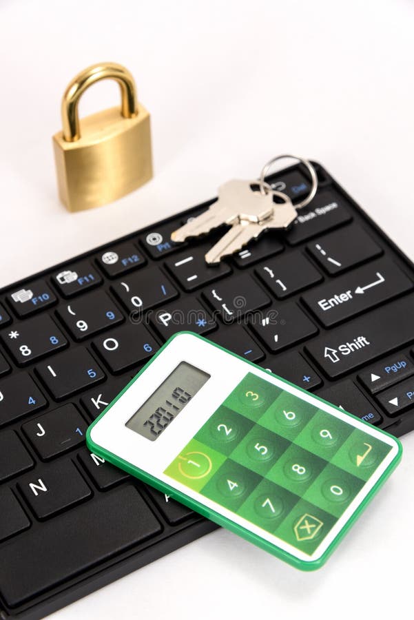 One Time Password Card. stock photo. Image of path, security - 59830184