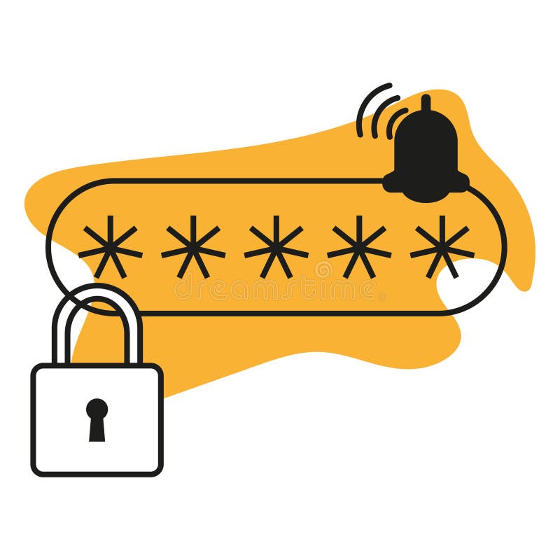 One Time Password. Message with Code on the Smartphone. Vector ...